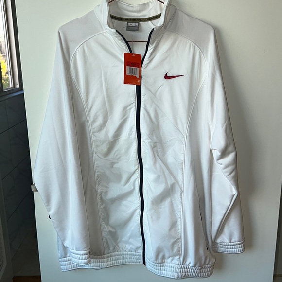 Nike | Jackets & Coats | Nike Womens White Basketball Jacket | Poshmark